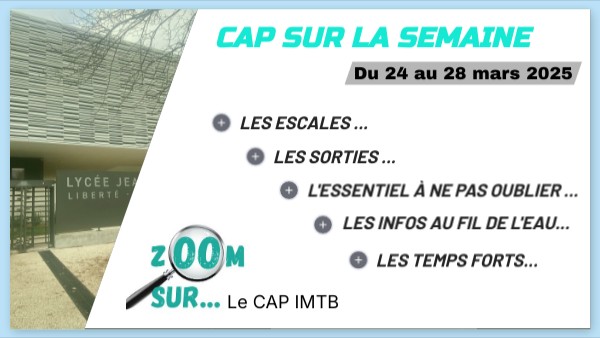 CAP sur la semaine | Genially