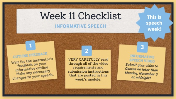 Module 10 Checklist | Genially