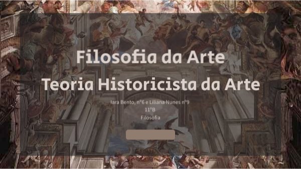 Filosofia da Arte | Genially