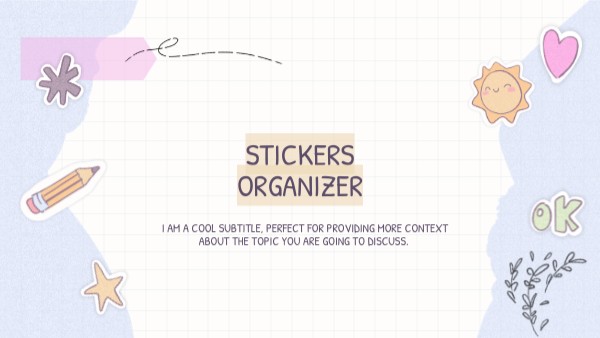 Stickers Organizer | Genially