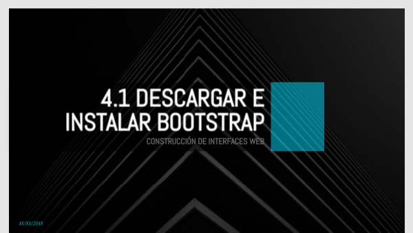 4.1 Descargar e instalar Bootstrap | Genially