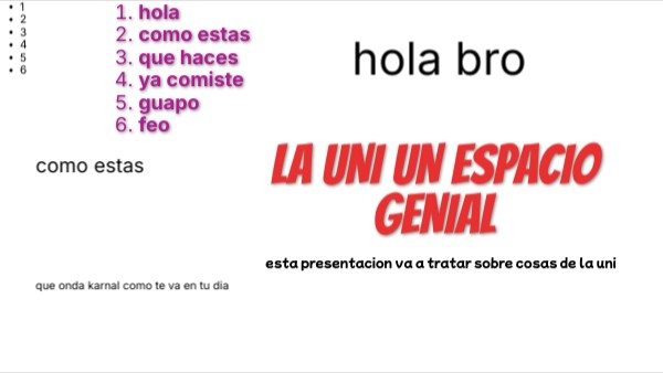 la uni un espacio genial | Genially