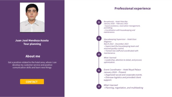 Professional experience | Genially