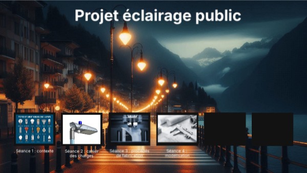 Projet éclairage public | Genially