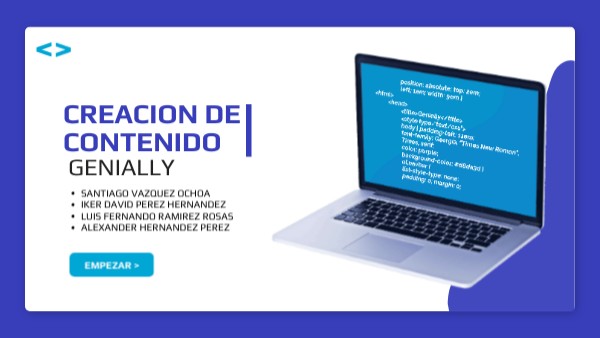 CREACION DE CONTENIDO | Genially