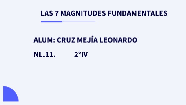 LAS 7 MAGNITUDES FUNDAMENTALES del sistema internacional | Genially