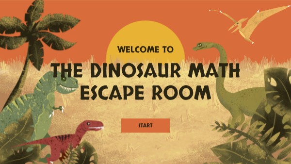 The DINOSAUR Math ESCAPE ROOM | Genially