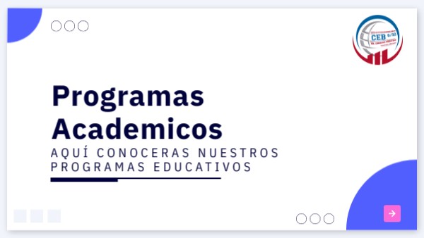 Programas Academicos | Genially