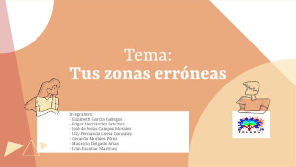 Tema: Tus zonas erróneas | Genially