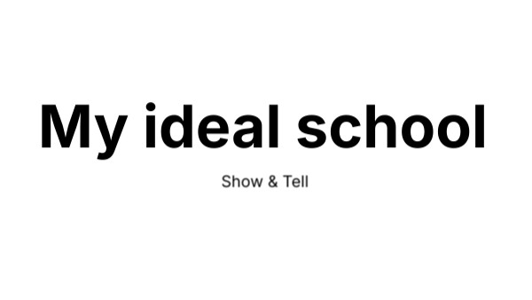 English Show & Tell | Genially