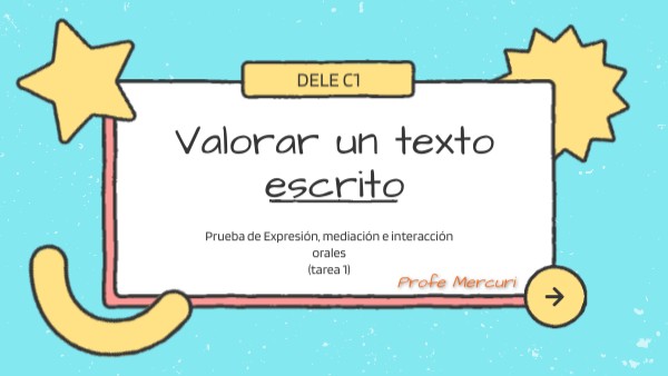 Valorar un texto escrito | Genially