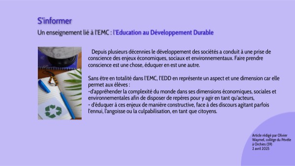 s 'informer-educations liées à l'emc-EDD | Genially