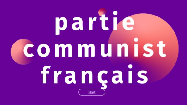parti communiste français | Genially