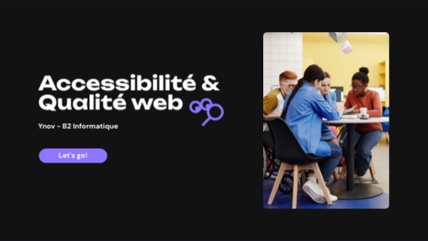 Accessibilité & Qualité web | Genially
