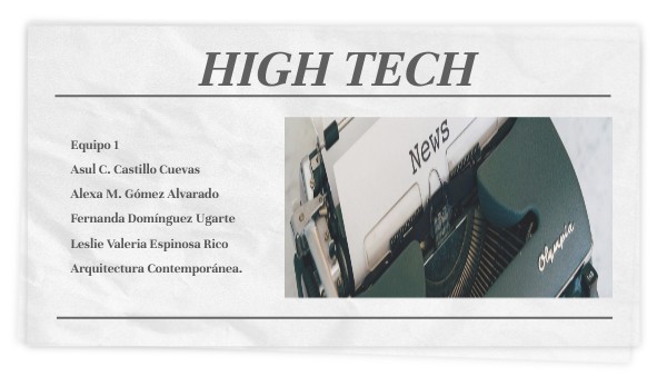 Equipo 1 - High Tech | Genially