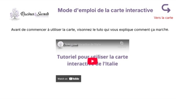 carte interactive Italie | Genially