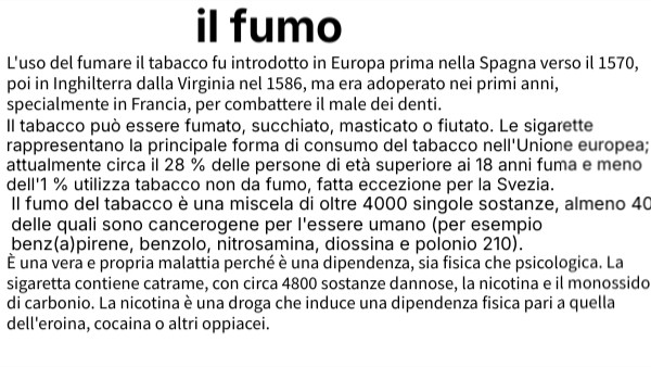 il fumo | Genially