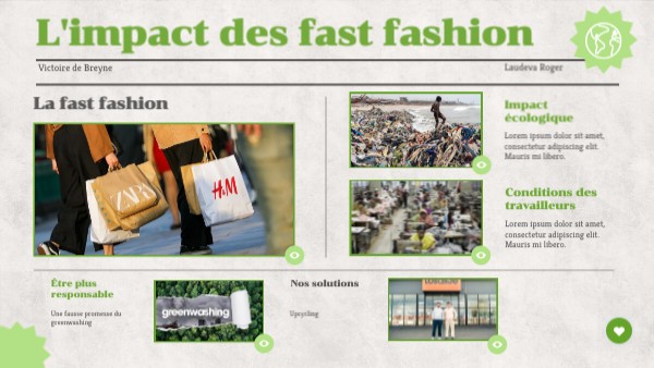 L'impact des fast fashion | Genially