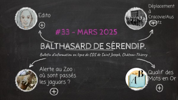 Balthasard de sérendip. n°33 mars 2025 | Genially