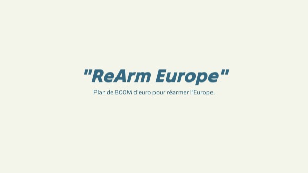 "ReArm Europe" | Genially