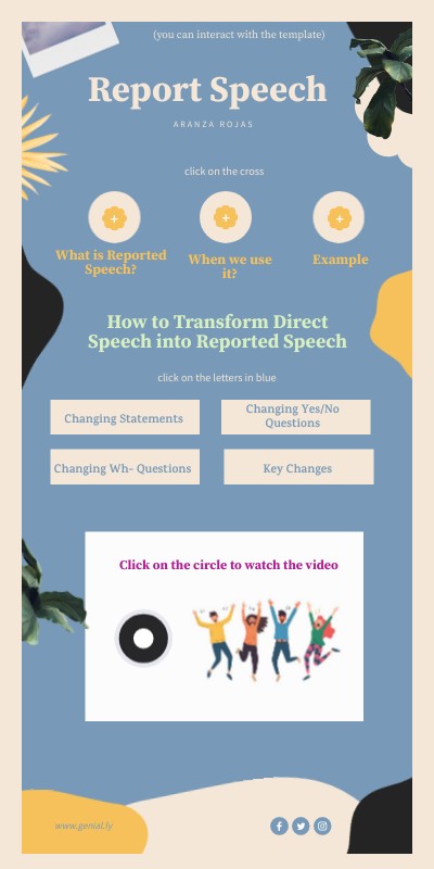 Report Speech challenge | Genially