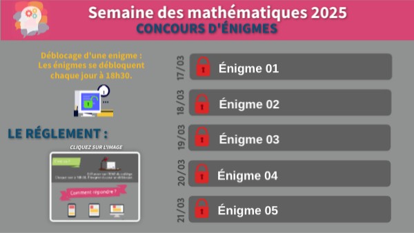 Concours Enigmes 2025 | Genially