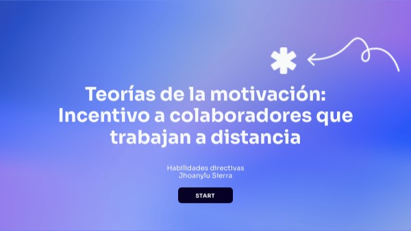 Teorías de la motivación: Incentivos a colaboradores que trabajan a distancia | Genially