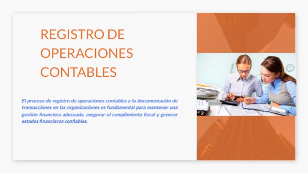 REGISTRO DE OPERACIONES CONTABLES | Genially