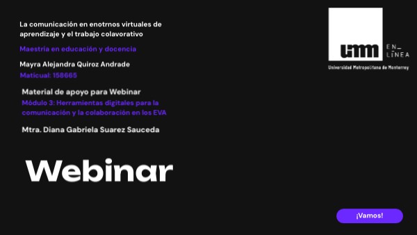 Webinar - Actividad 2 | Genially