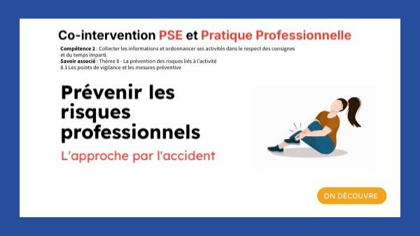 Prévenir les risques professionnels - HCR | Genially