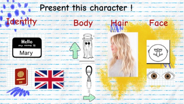 Present this character ! | Genially