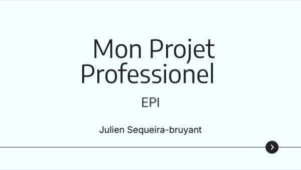 Mon Projet Professionel | Genially