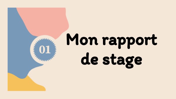 Mon rapport de stage | Genially