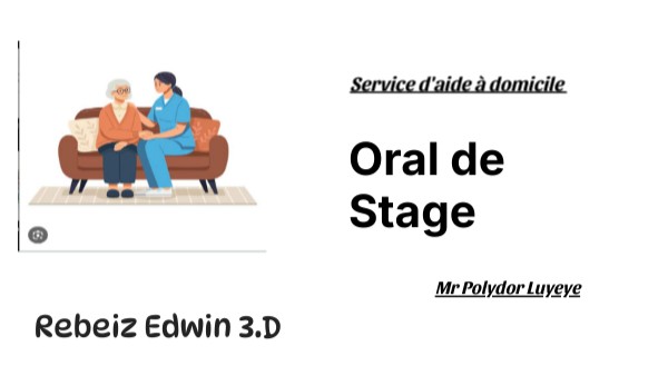 Oral de Stage | Genially