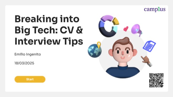 Breaking into Big Tech CV & Interview Tips | Genially