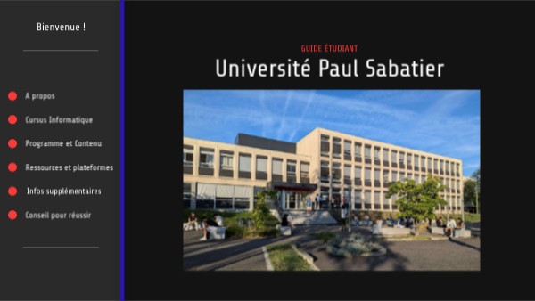 Guide étudiant | Genially