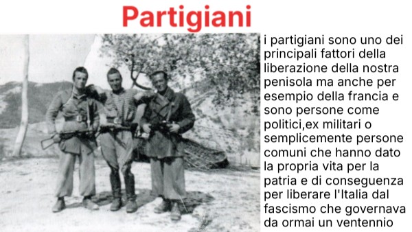 Partigiani | Genially