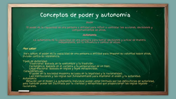 Conceptos de poder y autonomía | Genially