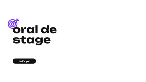 oral de stage | Genially