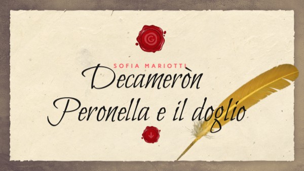 Decameròn Peronella e il doglio | Genially