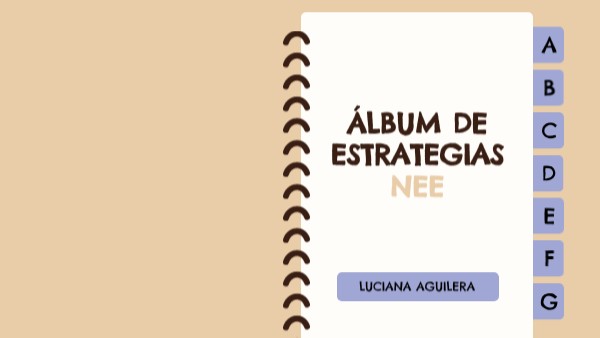Álbum de estrategias NEE | Genially