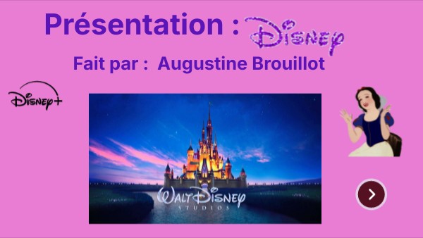 Présentation : Disney | Genially