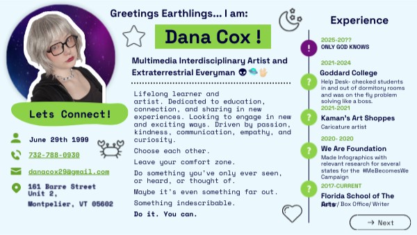Dana Cox CV | Genially