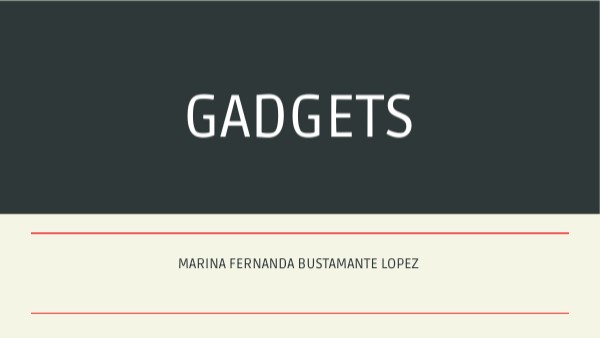 6401 GADGETS HS 2425 | Genially