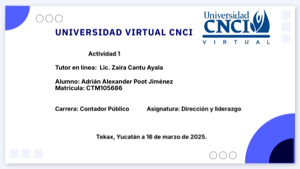 UNIVERSIDAD VIRTUAL CNCI | Genially