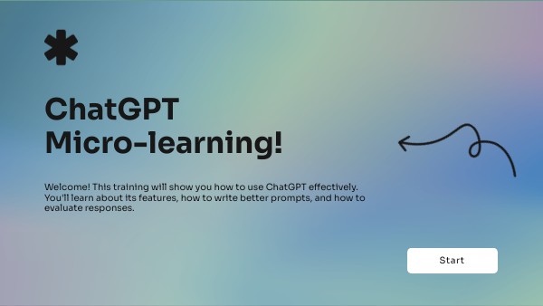 ChatGPT Micro-learning | Genially