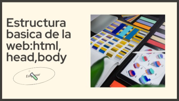Estructura basica de la web:html, head,body | Genially