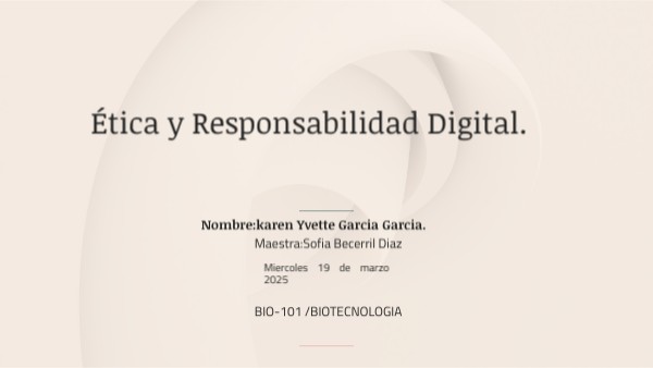 Ética y Responsabilidad Digital. | Genially