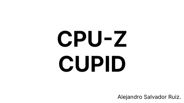 CPU-Z CUPID | Genially