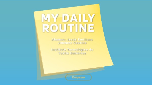 my Daily routine | Genially